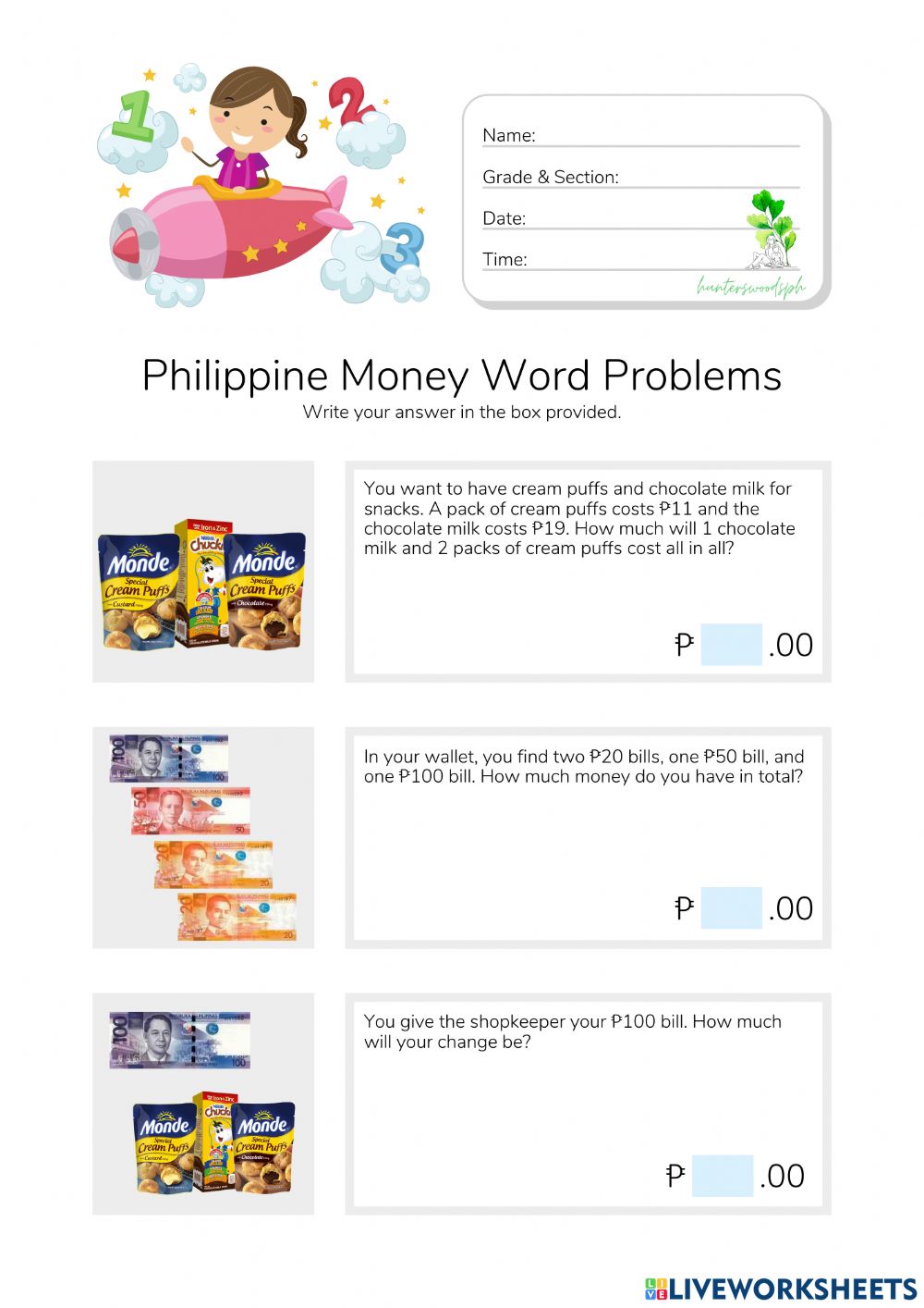 Solving Money Word Problems Worksheets WorksheetsCity Solving Money Word Problems Worksheets WorksheetsCity