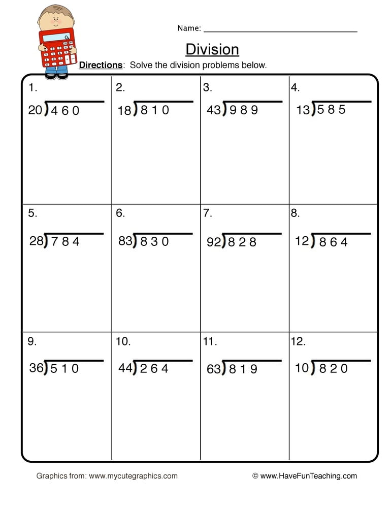 Two Digit Divisors Division Worksheets WorksheetsCity