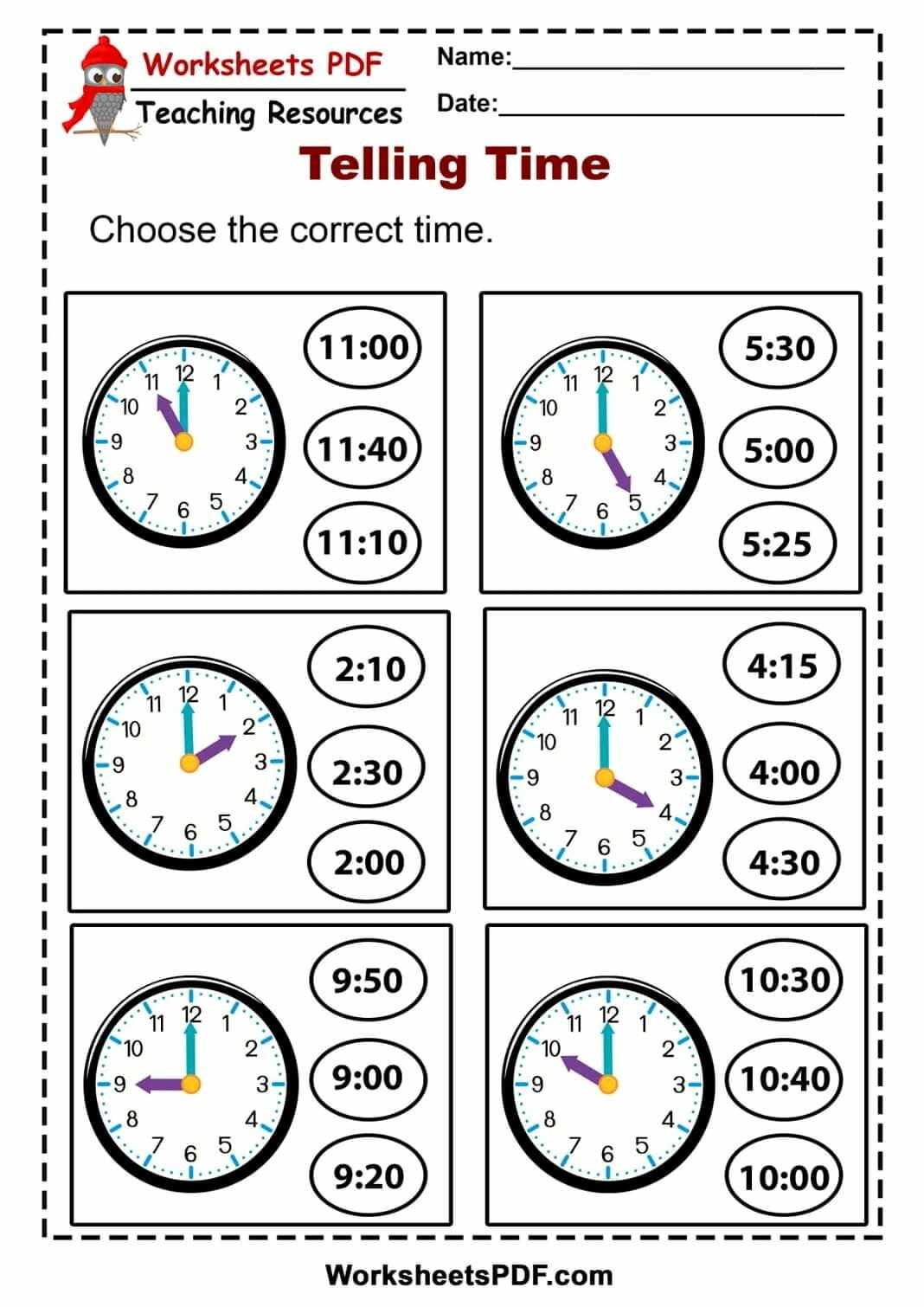 Telling Time For Kindergarten Worksheets WorksheetsCity Telling Time For Kindergarten Worksheets WorksheetsCity